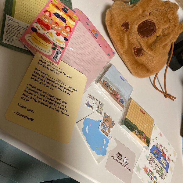 Cute White Cat Card Set Series | Cute Card Set, Kawaii Card Set ...