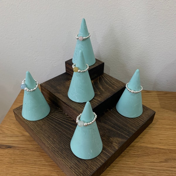 3 Tier Ring Display Corner | Jewellery Display - Etsy UK
