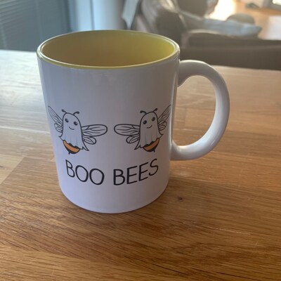 Boo Bees Halloween Mug Novelty Bee Mug Horror Halloween - Etsy
