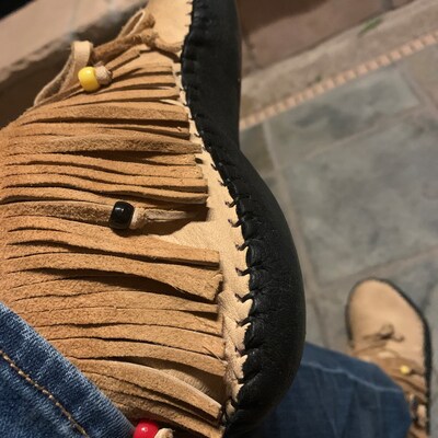 Handmade Moose and Elk Hide Moccasins. - Etsy