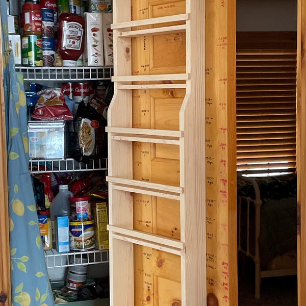 Wall Mounted Door Mounted Spice Rack - Etsy