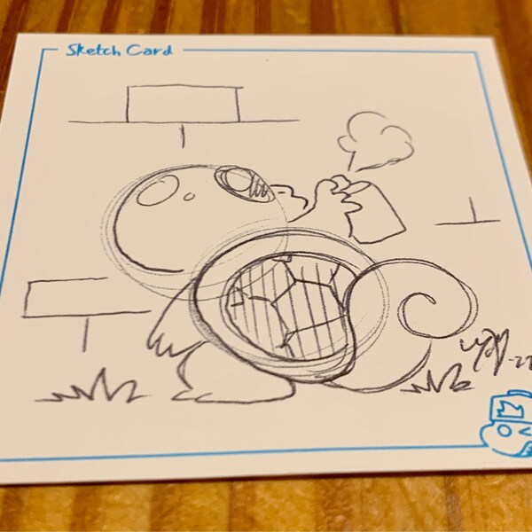 Purple Gyokuto Bunny Rabbit Yokai Square Art Print 8 Inches Wide, 8 ...