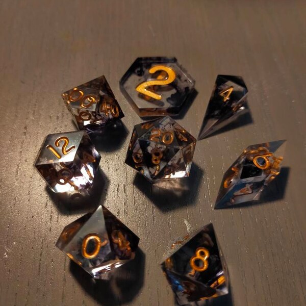 RPG Dice Resin Hidden Depths - ALT Shape - Etsy