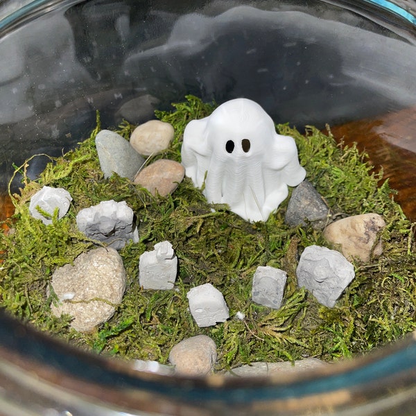 Tiny Mini Cemetery Headstone Tombstone Concrete Potted Plant Terrarium ...