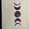 Pressed Flower Moon Phases Framed Artwork Vertical or - Etsy