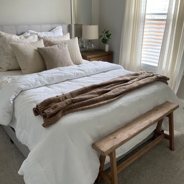 Vintage Inspired Skinny Bench, 46x5.5, Weathered Wood, Rustic Bench ...