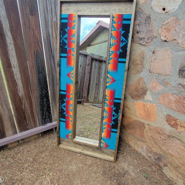 Genuine Cowhide Western Mirror Oversized Mirror Farmhouse Decor - Etsy