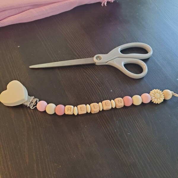 Personalized Pacifier Clip and Rattle Set/personalized Baby Shower Gift ...