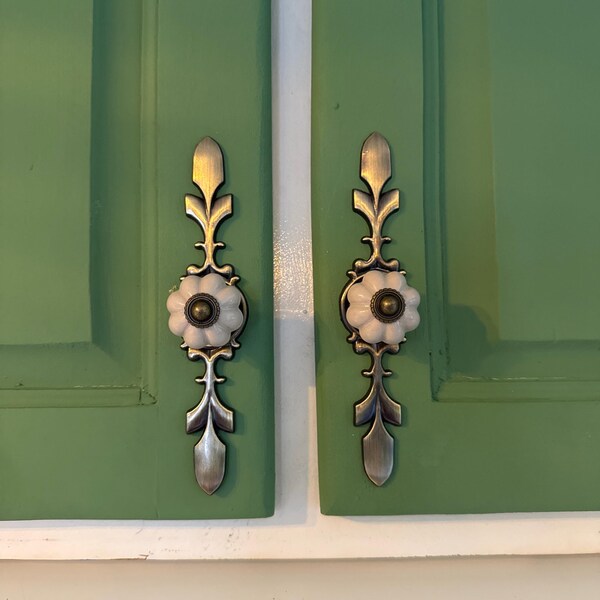 Woodland Animals Brass Cabinet Knobs, Solid Brass Animals Handles, Cupboard Knob, Bear Goat ...