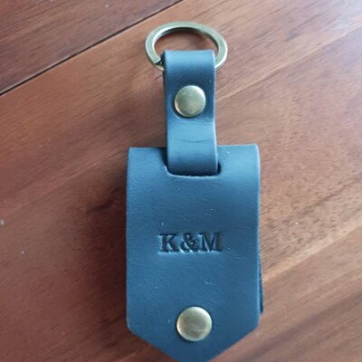 First Time Dad Gift, Leather Keychain Personalized With Photo and Name ...