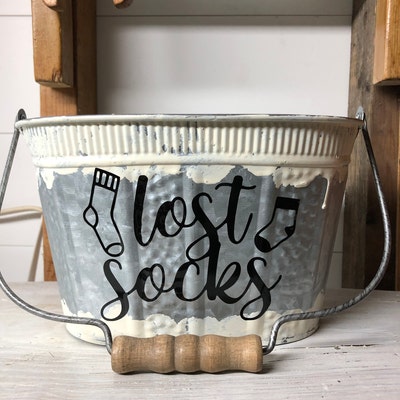 Lost Socks Sign Decal Sticker Laundry Room Decal Spare Socks Sticker ...