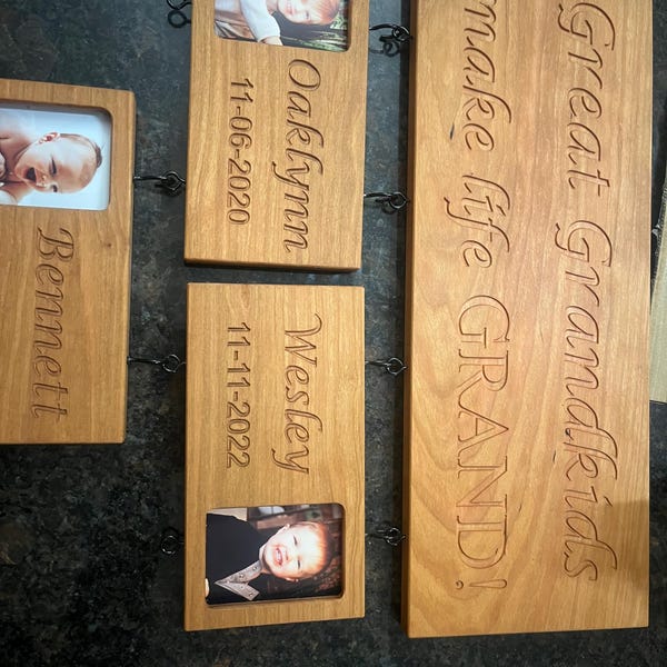 Personalized Grandparent Sign, Grandkids Names, Grandchildren Birthday ...