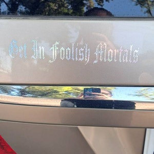 Hearse Decal You Call We Haul Goth Decals Goth Car Decal - Etsy