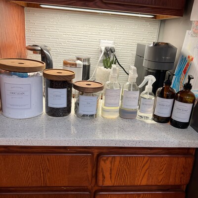 CUSTOM Cleaning Labels Design Your Own Label Designer Style Waterproof ...