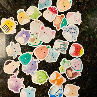 Squishmallow 30pc Sticker Set, Kids Stickers, Squishmallow Gift ...