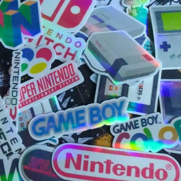 Game Consoles Stickers - Nintendo Collection - Set of 26 - Etsy