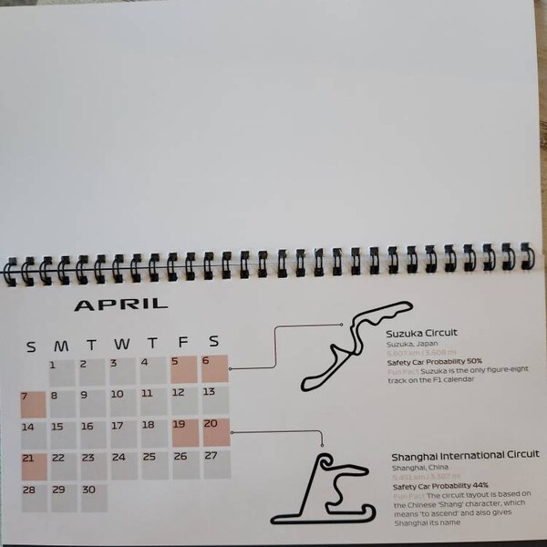 F1 Calendar Formula 1 Calendar Formula 1 Desk Calendar for F1 Fan 2026 ...