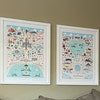MAGIC KINGDOM Poster Walt Disney World Magic Kingdom Whimsical Map Walt ...