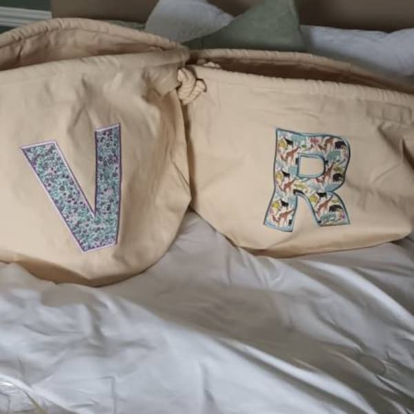 Liberty Santa Sack Christmas Letter Sack Embroidered Initial Boy Girl ...