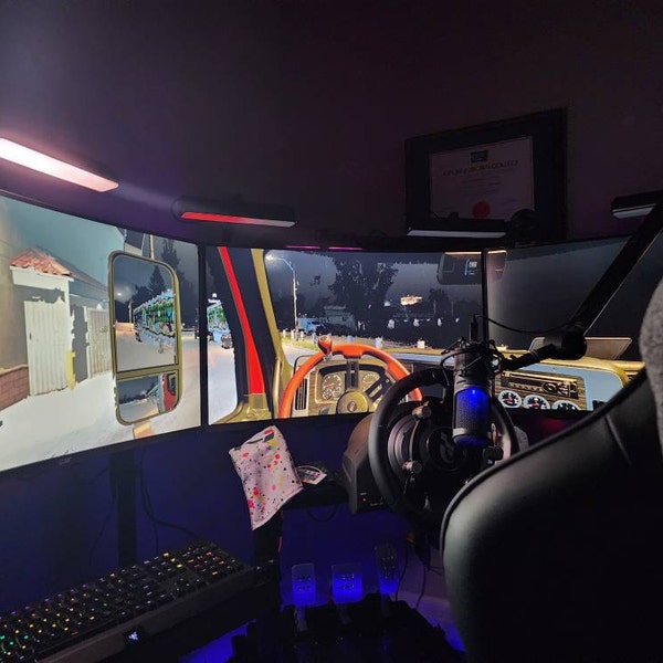 Govee LED Smart Light Bar Mount for 8020 Sim Rig - Adjustable, Multiple ...