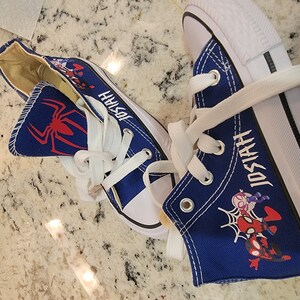 Spidey Converse, Spiderman Shoes, Ghost Spider Gwen, Miles Morales ...