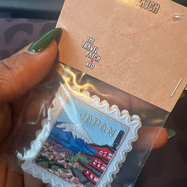 Japan Patch- Iron on Patch- Travel Patches- Tokyo- Mount Fuji- Patches ...