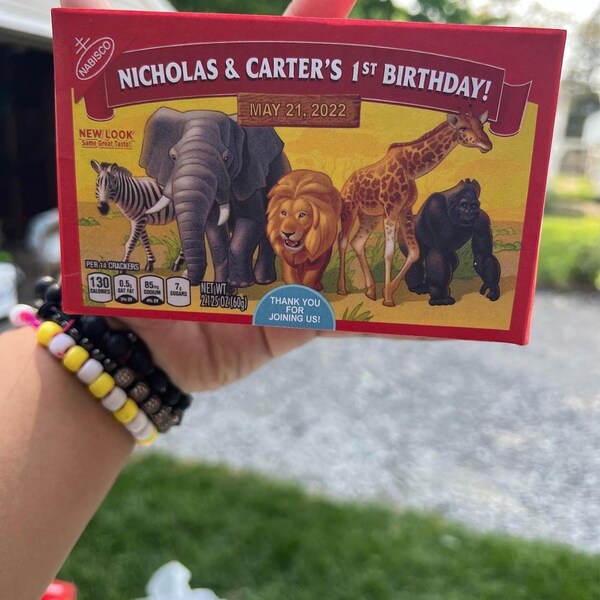 Custom New Animal Cracker Design Labels (5) – Children’s Carnival ...