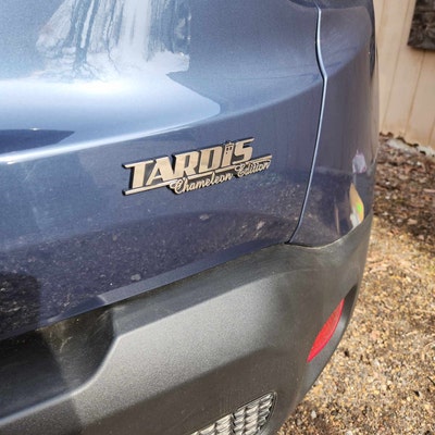 TARDIS Chameleon Edition Dr Who Car Emblem Chrome Plastic Not a Decal ...