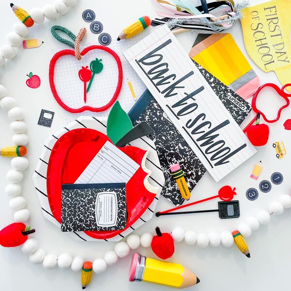 First Day of School Pennant Flag | Back to School Pennant | Back to ...