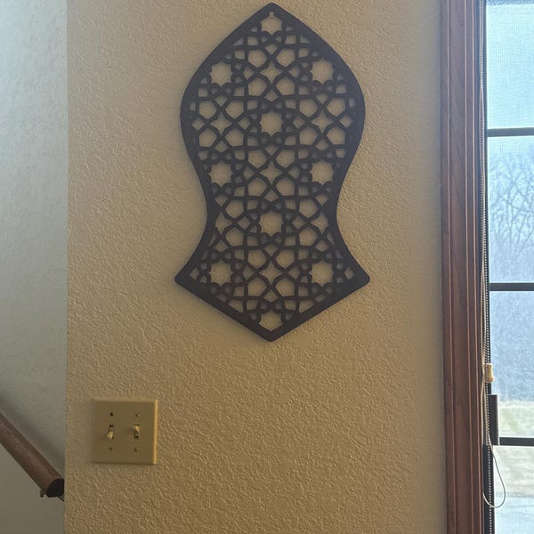 Wooden Prophet Sandal Wall Hanging, Modern Islamic Art, Islamic Wall ...