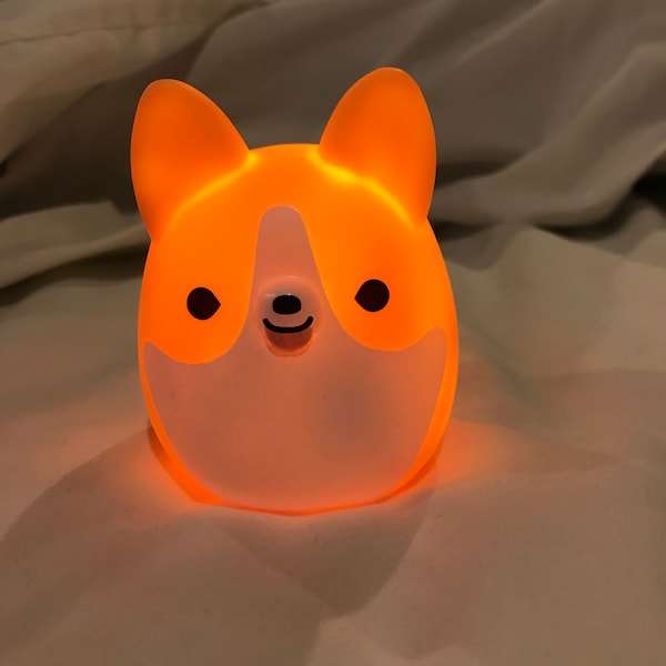 Small - Super Fluffy Corgi Portable LED Light - Etsy
