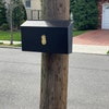 Red Swedish Wall Mount Mailbox - Distinctive POST Decal - Unique ...