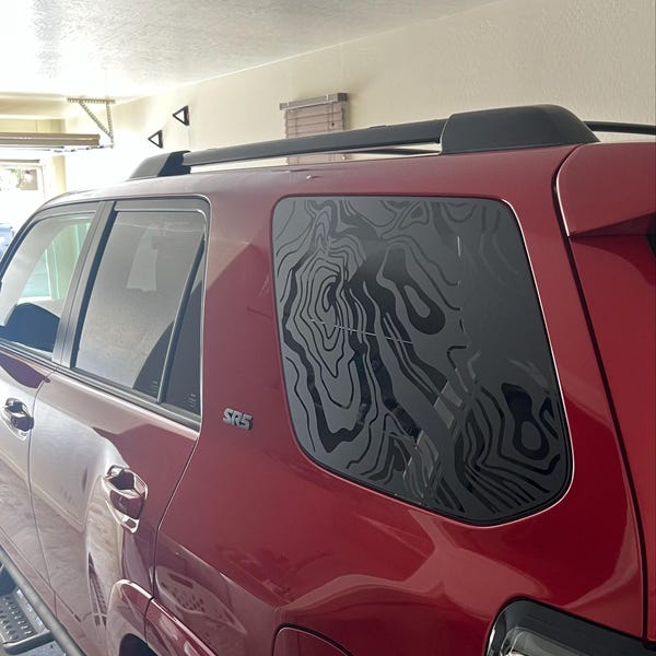 Fits 2010-2024 Toyota 4RUNNER Rear Side Window Topographic Map Decal ...