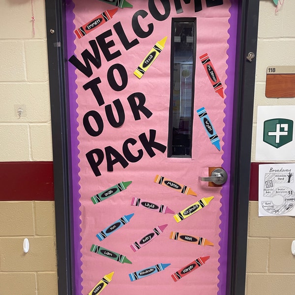 Welcome to the Pack Bulletin Board Kit, Back to School Display, Custom ...