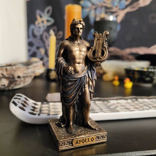 Vintage Medusa Mini Statue Small Hand-painted Ancient Greek Gorgon ...