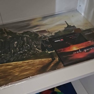 Red Rocket, Art Print, Sunset, Post-apocalyptic, Game Painting, Wall ...