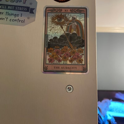 The Audacity Tarot Card Holographic Sticker, Audacity Tarot Card ...