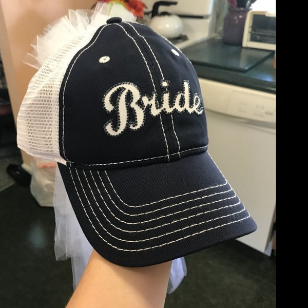 Bride Baseball Cap, Custom Bride Hats Made in Your Theme Colors or ...