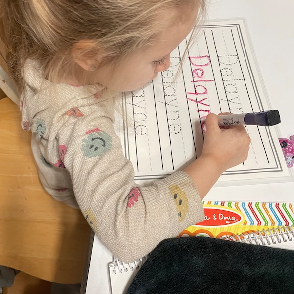 Trace & Erase Alphabet Workbook | Dry Erase, Learn to Write Letters ...