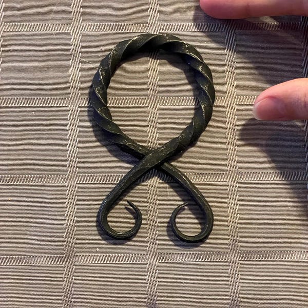 Hand-forged Iron Troll Cross Belt Buckle – Medieval Viking-style ...