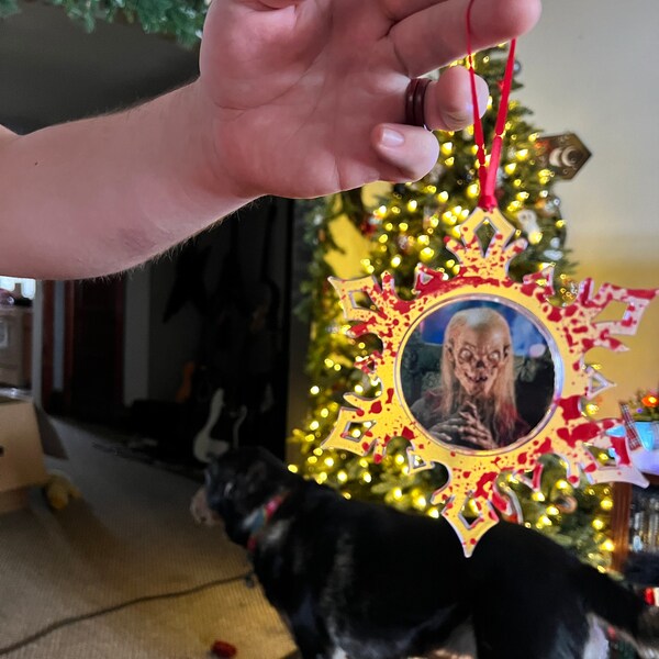 Horror Christmas Snowflake Ornament - Tales From the Crypt- Cryptkeeper ...