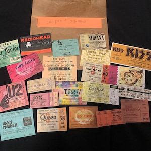 Rare Classic Rock Band or Beatles Concert Tickets and Advertising for ...