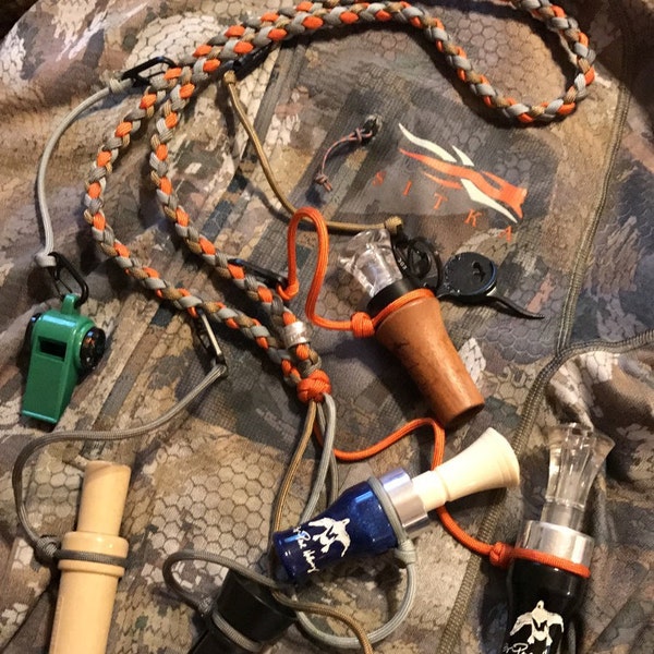 Game Call Lanyard - Round Braid Weave - Paracord - Duck Call/grunt Call ...