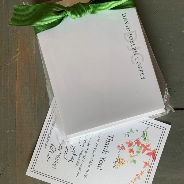 Personalized Stationery for Men, Mens Stationary, Mens Notecards ...