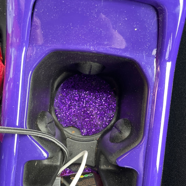 Purple Glitter Car Coasters: Sparkly Car Decor - BS Designs TX - Etsy