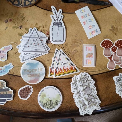 Elemental Earth Symbol Sticker - Etsy