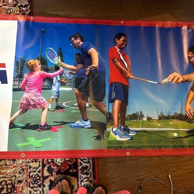 Custom Start-up Show Bundle: Personalized Canopy Banner & Logo Table ...