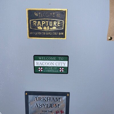 Arkham Asylum 3D Printed Sign various Villain Options - Etsy UK