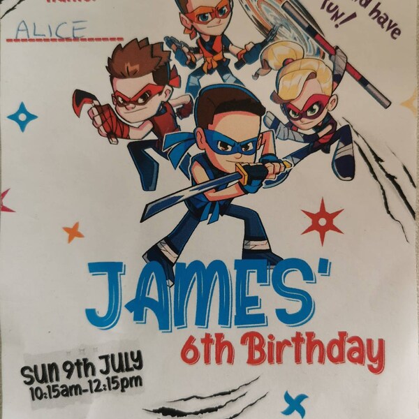 Editable Invitation | Printable Girl Birthday Invite, Mini Force Super ...