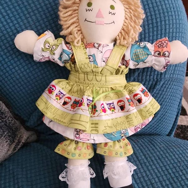 Raggedy Ann Doll Clothes for Rag Doll Outfit for 10 To12 Inch Rag Dolls ...